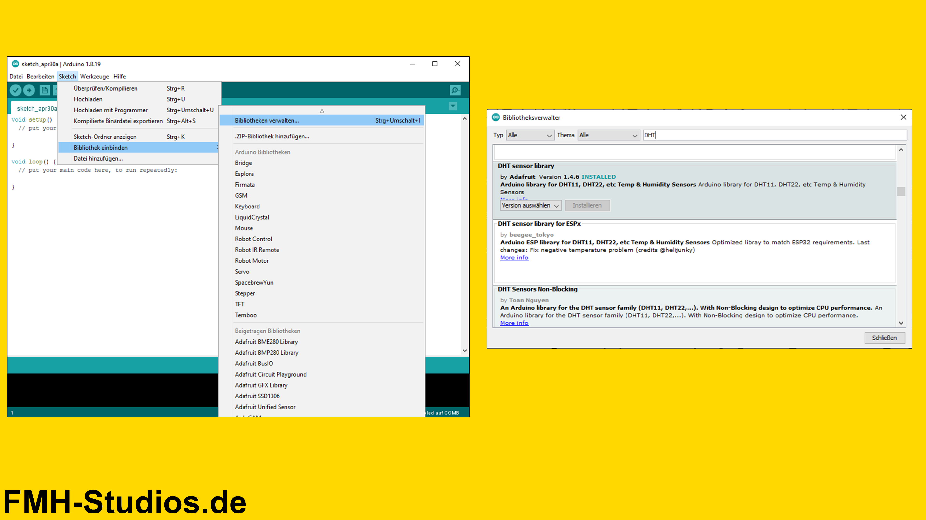 DHT22 (Temperatur- und Luftfeuchtesensor) + ESP32 Tutorial - F.M.H.